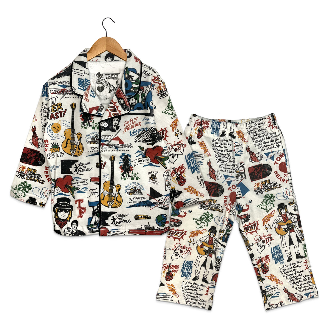 Long After Dark Illustrated Flannel Pajamas (Youth) – Tom Petty
